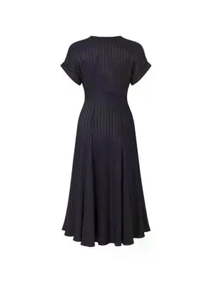 NISSA Satin Viscose Midi Dress