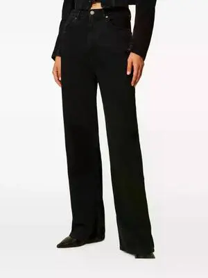 TWINSET Wide-leg Jeans With Five Pockets