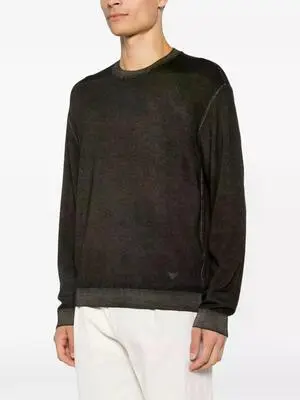 Emporio Armani Ribbed-trim Wool Sweater