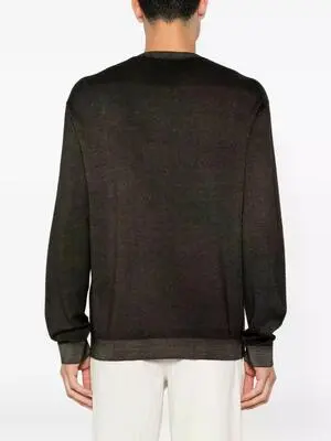 Emporio Armani Ribbed-trim Wool Sweater