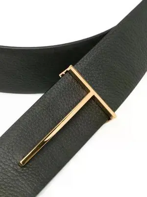 TOM FORD T-buckle Reversible Belt - Black