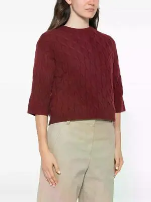 Marella Mlsradura Crew Neck Cable-knit Sweater