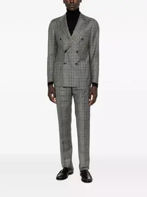 Tagliatore Check-pattern Double-breasted Suit