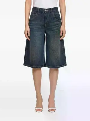 LEVI'S Super Baggy Wide Leg Denim Shorts - Blue