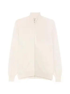 Brunello Cucinelli Zip-up High-neck Cardigan - Neutrals