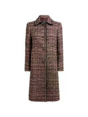 Etro Multicoloured Tweed Coat - Pink