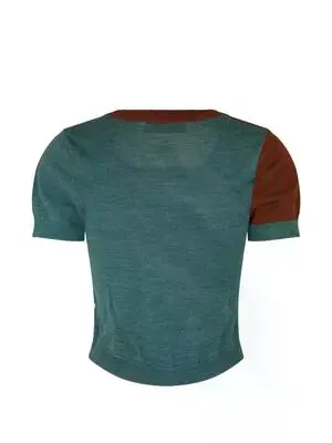VIVIENNE WESTWOOD Argyle Knitted T-shirt - Green