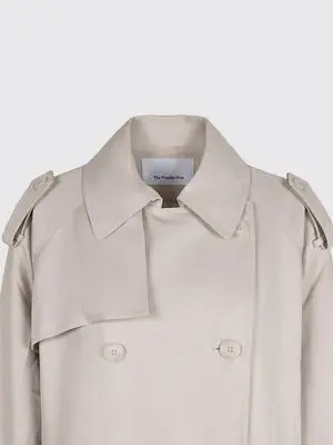 THE FRANKIE SHOP Double Breasted Belted Trench Coat