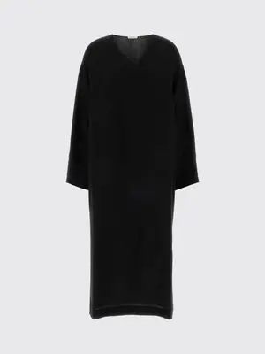 THE ROW Long Sleeve V-neck Maxi Dress