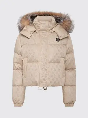 Philipp Plein Puffer Jacket With Fur Trimmed Hood