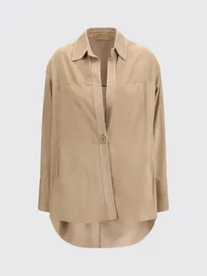 SALVATORE SANTORO Suede Shirt - Earth