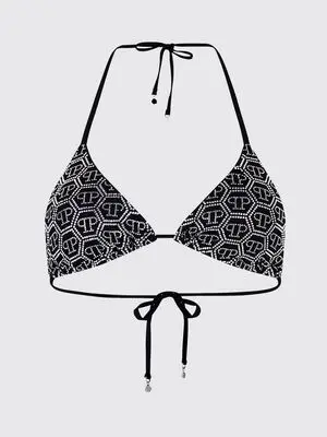 Philipp Plein Lace Triangle Bikini - Black 1