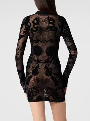 Philipp Plein Graphic Print Mini Dress