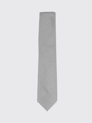 TOM FORD Polka Dot Silk Neck Tie - Silver