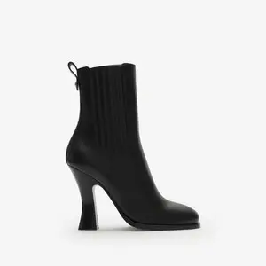 Burberry Leather Pillar Ankle Boots