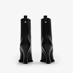 Burberry Leather Pillar Ankle Boots