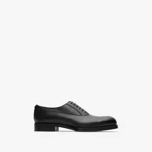 Burberry Leather Windermere Oxford Shoes - Black