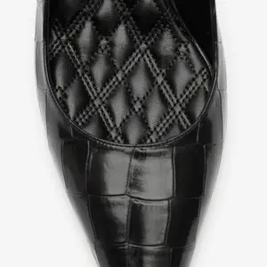 Burberry Crocodile-effect Leather Dame Slingback Pumps