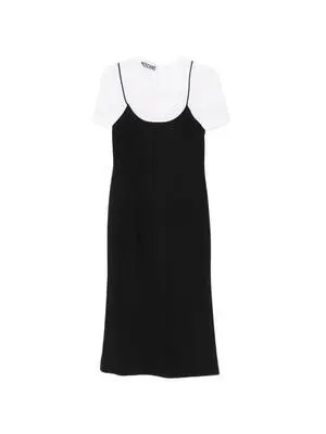 Moschino 2020s Layered-effect Spaghetti-strap Dress