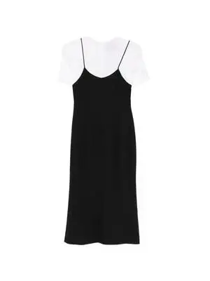 Moschino 2020s Layered-effect Spaghetti-strap Dress