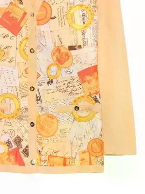 Celine 2000s Postcard-print Sweater - Orange