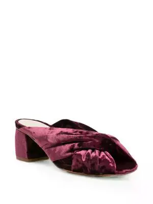 FORTE_FORTE Velvet Heeled Sandals