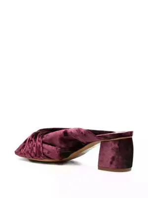 FORTE_FORTE Velvet Heeled Sandals