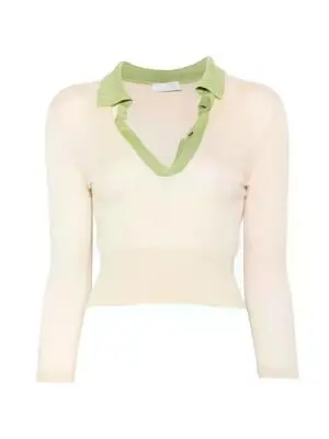 Prada 2000s Polo-collar Sweater - Neutrals