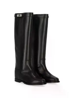 VIA ROMA 15 Leather Knee-high Boots