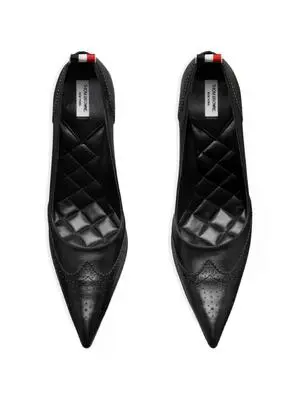 Thom Browne Wingtip Leather Pumps