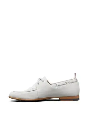 Thom Browne Suede Loafers With Brogue Detailing
