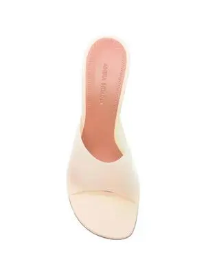 Amina Muaddi Taylor Transparent Mules