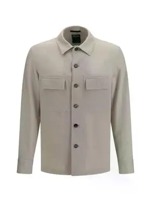 Zegna Button-up Cashmere Overshirt - Neutrals