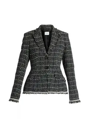 Erdem Tweed Single-breasted Blazer