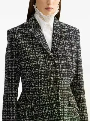Erdem Tweed Single-breasted Blazer