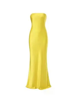 Norma Kamali Strapless Gown - Yellow