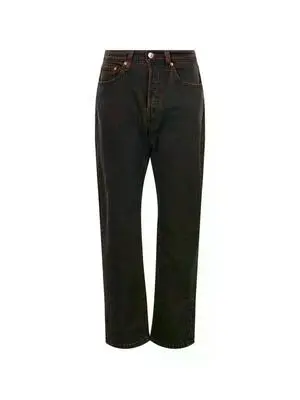 LEVI'S Logo-patch Straight-leg Jeans - Black