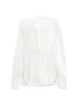 SEMICOUTURE Striped Tie-back Shirt