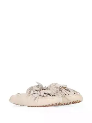 TOD'S Feather-embellished Loafers