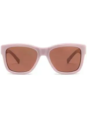 Saint Laurent Sl 674 Square-frame Sunglasses - Pink