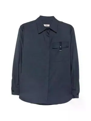 Herno Chest-pocket Long-sleeve Shirt - Blue