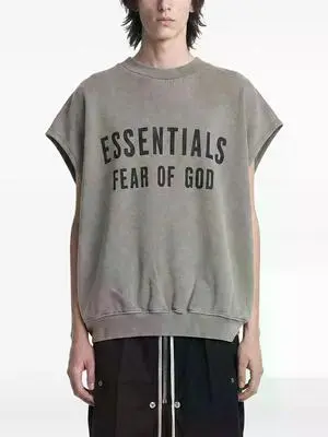 Fear Of God Relaxed Fleece Cutoff Sweatshirt
