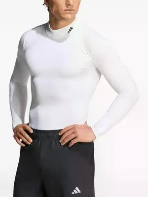 Adidas Training Mock-neck Long-sleeve Performance T-shirt - White