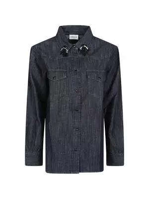 P.a.r.o.s.h Crystal-embellished Shirt - Black