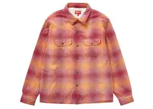 Supreme Shearling Lined Flannel Shirt