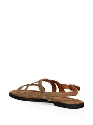 VAGABOND SHOEMAKERS Zaida Crossover Strap Buckle Fastening Sandals - Neutrals