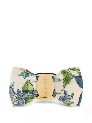 FERRAGAMO Spring-print Vara Bow Hair Clip