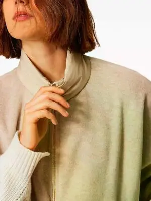 TWINSET Zip-up Mock-neck Poncho