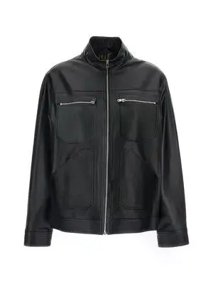 IRIE' Irie Zip-up Faux-leather Multi-pocket Jacket