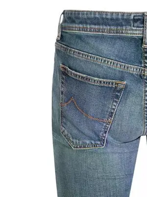 Jacob Cohen Faded-effect Whiskered Jeans